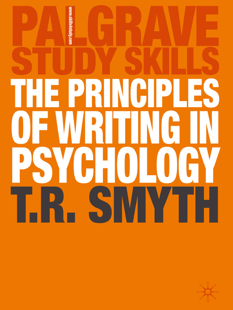The Principles of Writing in Psychology | PDF | Statistics | Apa Style