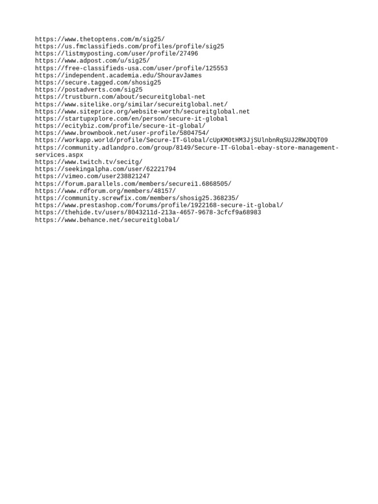 Today Update Profile Backlinks | PDF