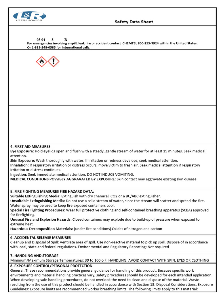 3 Watch Rinsing Solution | PDF | Occupational Safety And Health | Chemistry