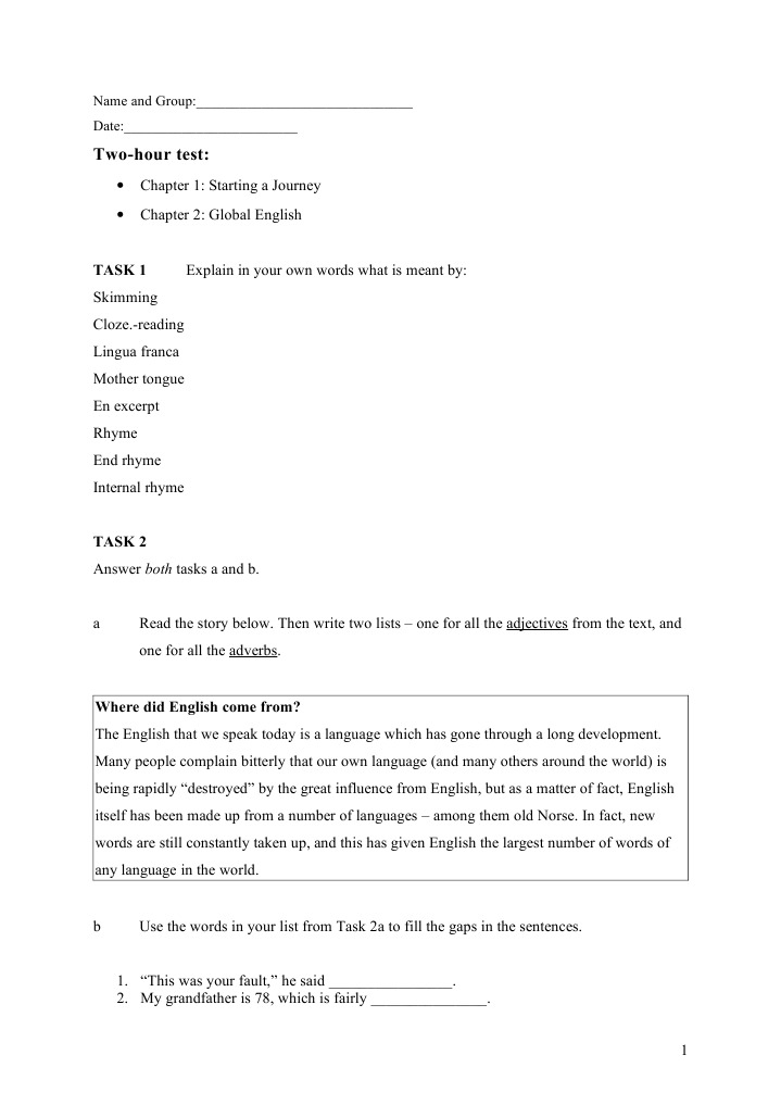 English Language Test Preparation Guide | PDF | Language Arts ...