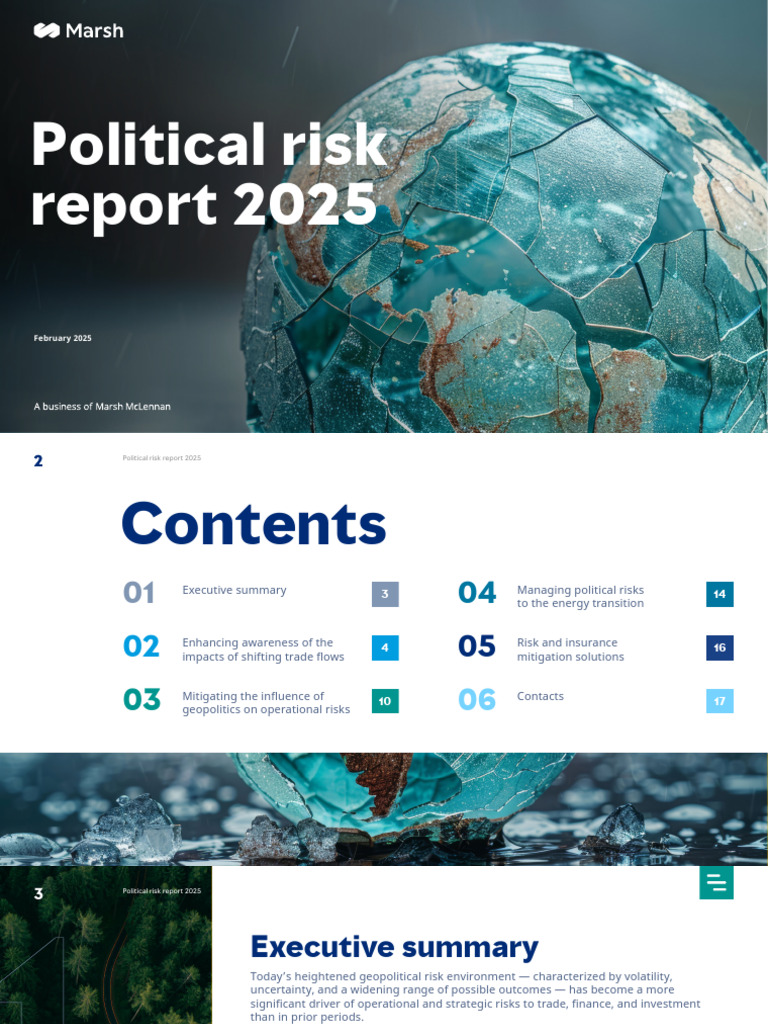 PoliticalRiskReport 2025 MAR Global | PDF | Risk | Exports