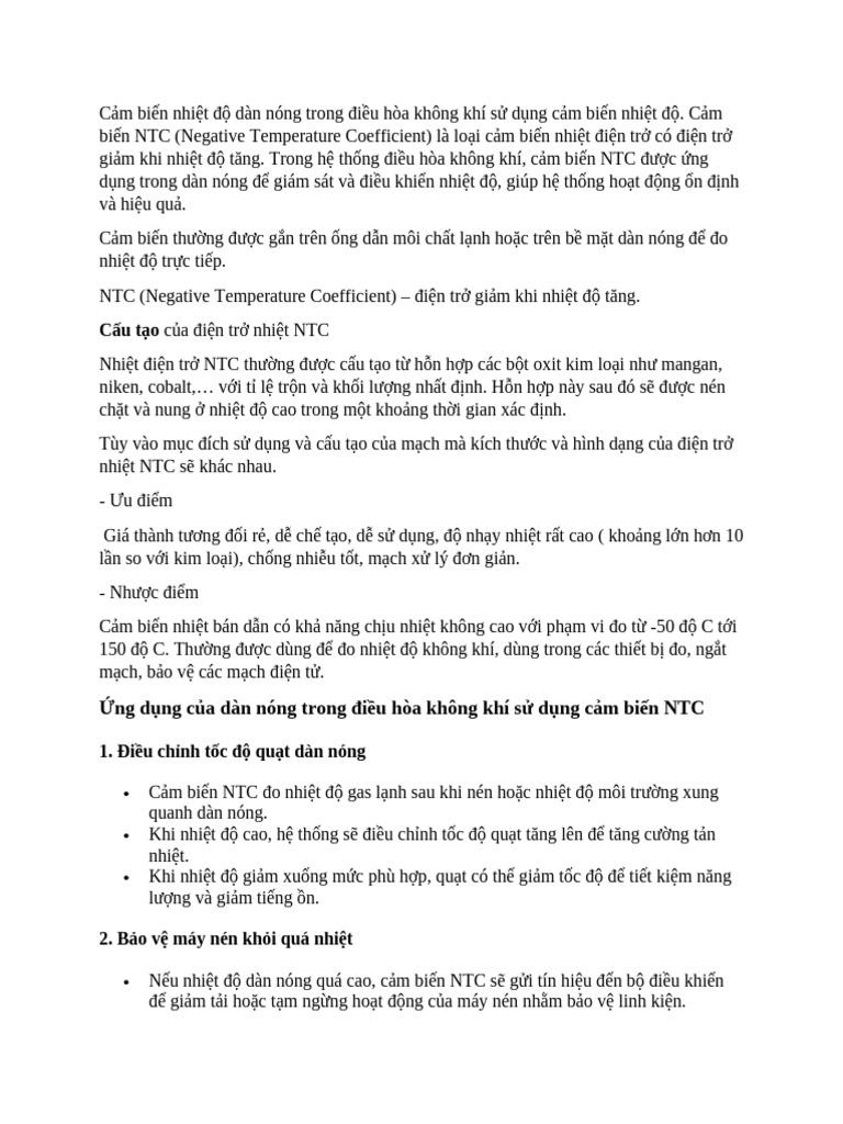 Dàn Nóng DHKK NTC | PDF