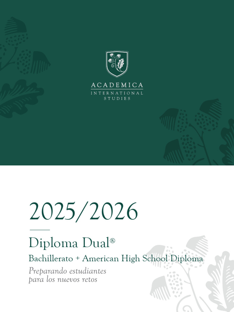 Presentación - Bachillerato Dual Internacional | PDF | Diploma | Aprendizaje