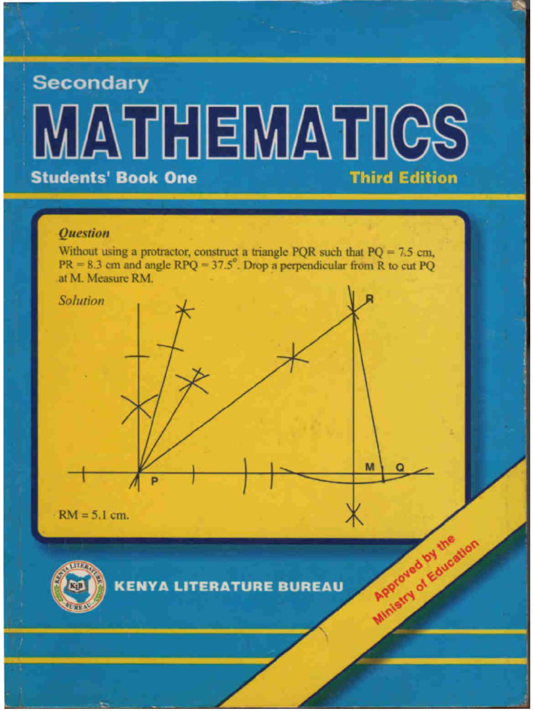 Math KLB F1 Students Book | PDF