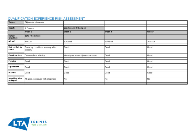 Risk Assessment | PDF
