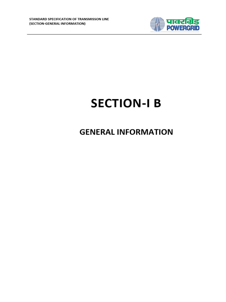 01_2 Section IB General InformationRev-12(Jan'2025) | PDF | Insulator (Electricity ...