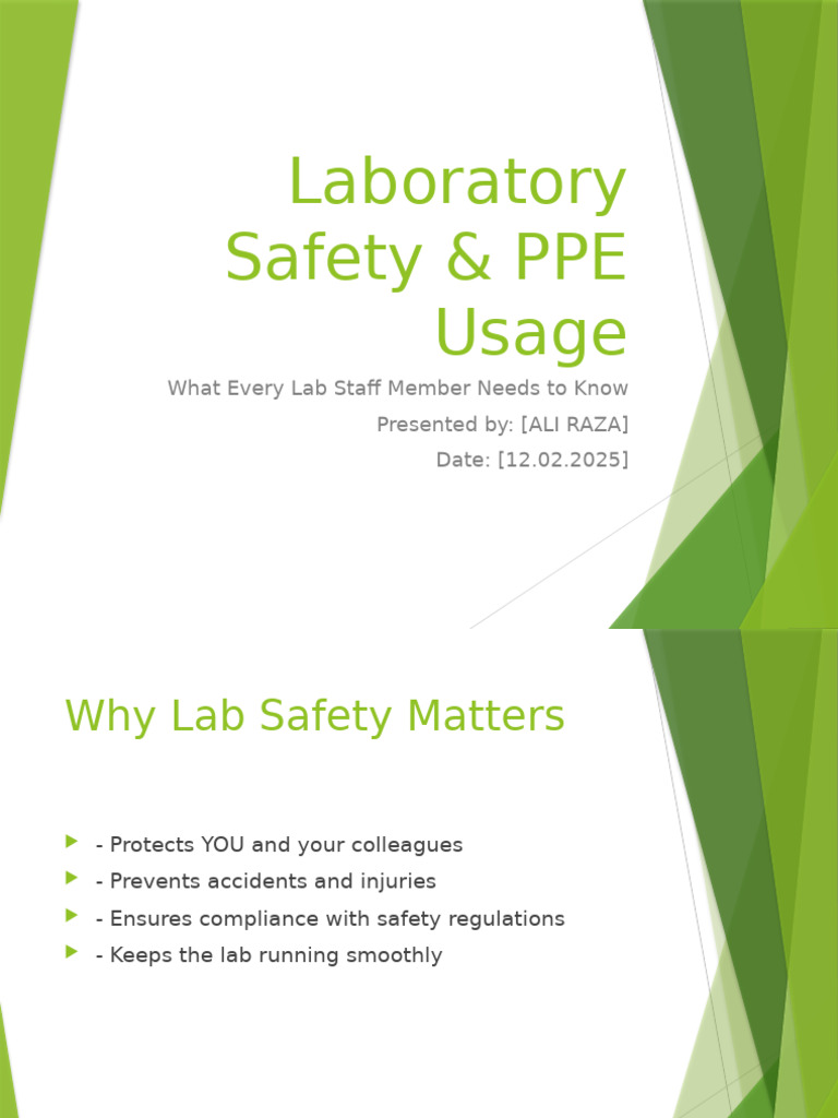 Lab Safety and PPE Guidelines | PDF | Personal Protective Equipment ...