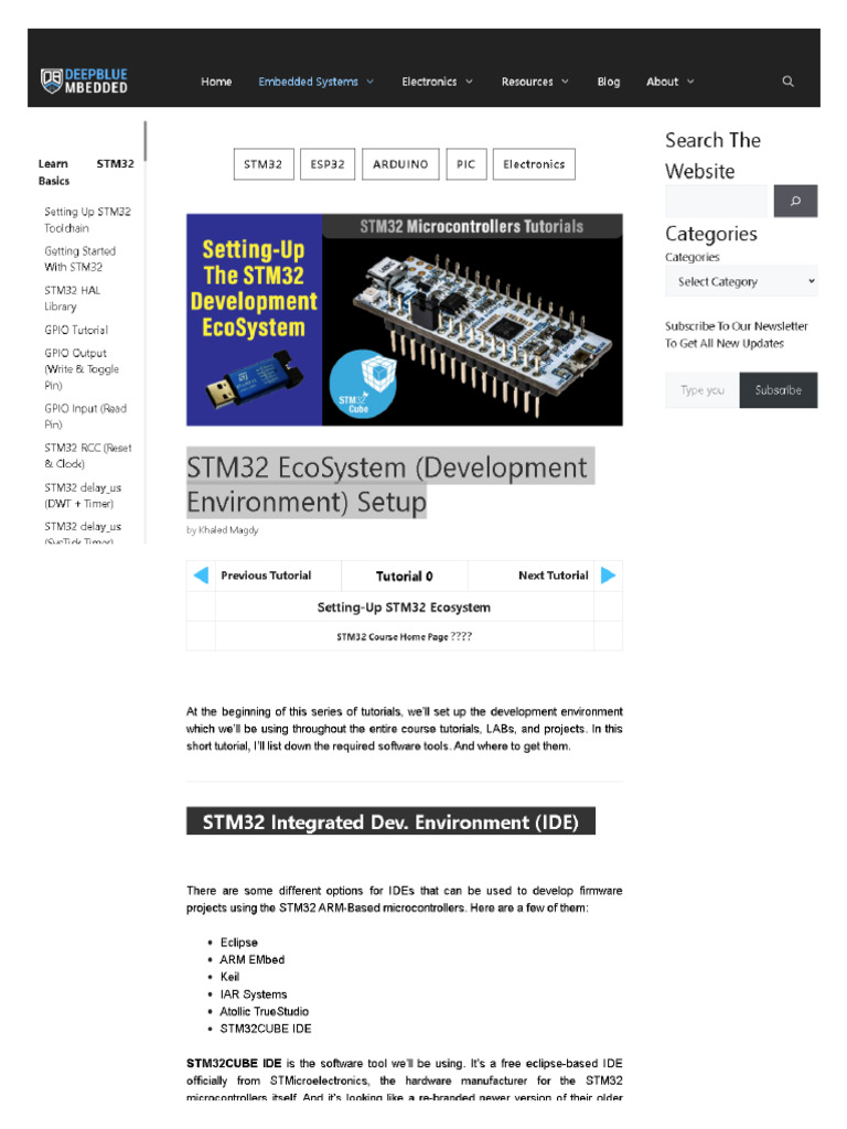 STM32 EcoSystem Setup | PDF