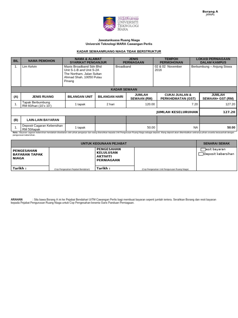 Kadar Sewaan Maxis | PDF