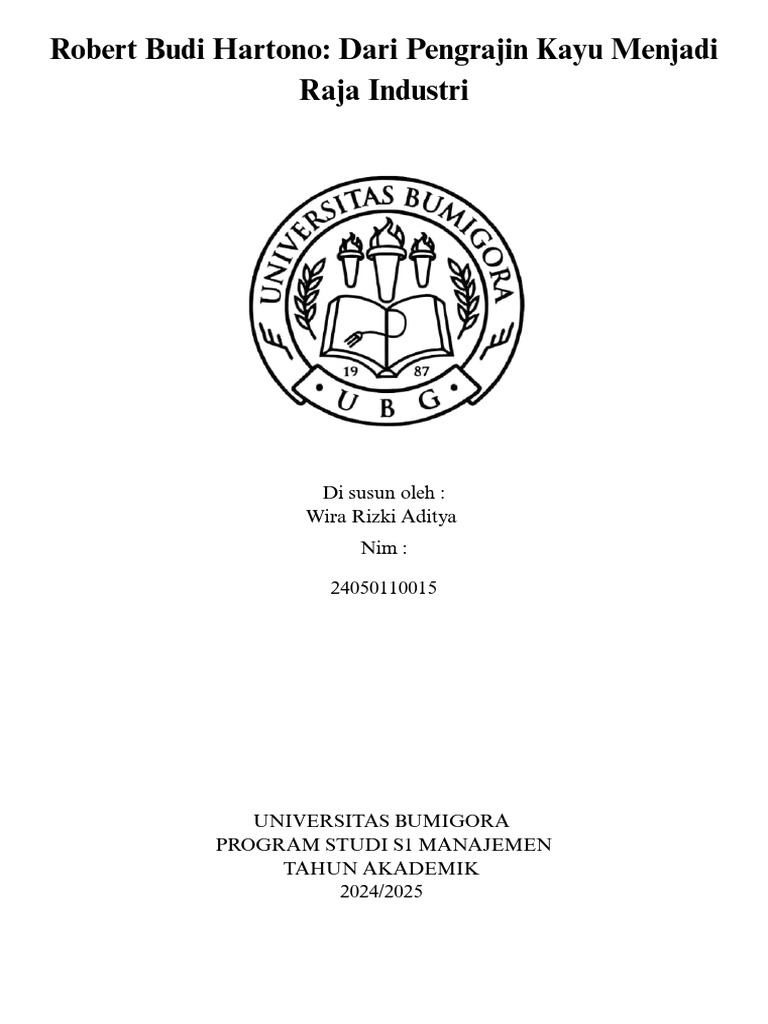 Robert Budi Hartono: Kisah Sukses Pengusaha | PDF