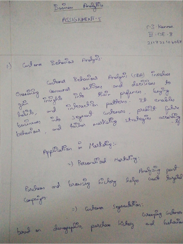 Ba Assignment 5 | PDF