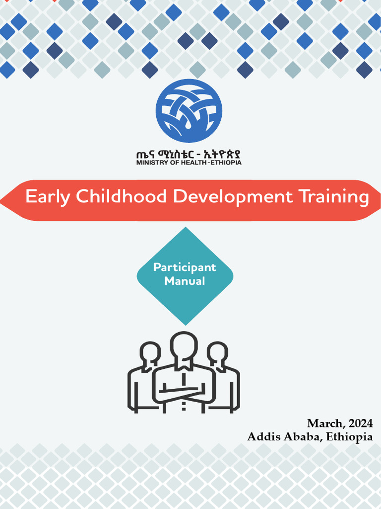 ECD Training Participant Manual | PDF | Child Development ...