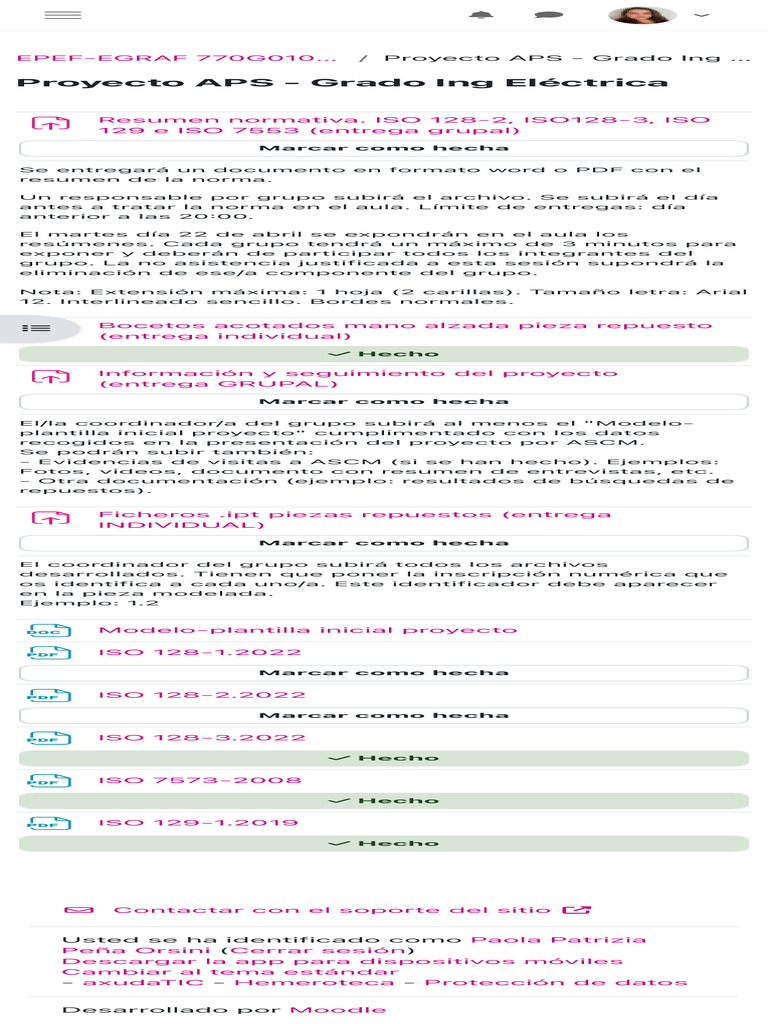 Tema Proyecto APS - Grado Ing Eléctrica EPEF-EGRAF 770G010052425 - Expresión Gráfica - Grao en ...