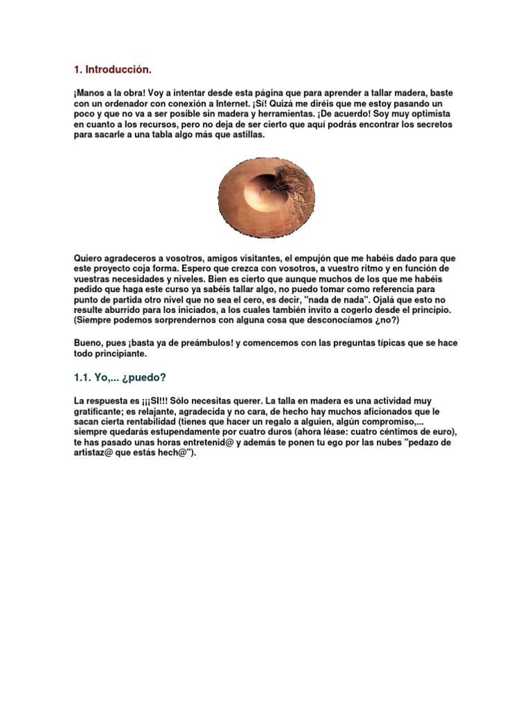 Aprende a Tallar Madera Desde Cero | PDF | Arboles | Tallo de la planta