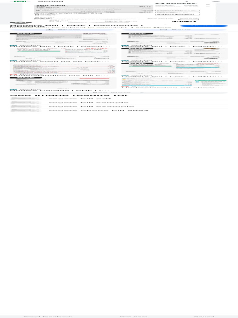 Rogers Internet Bill - Google Search | PDF