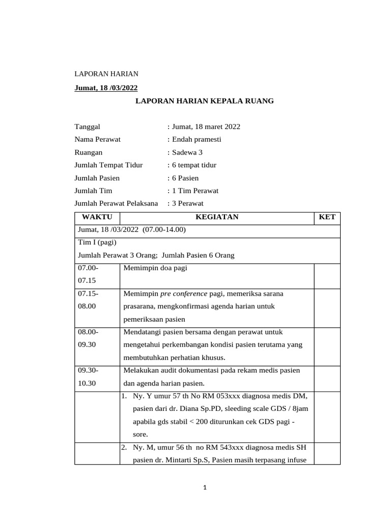 LAPORAN HARIAn | PDF