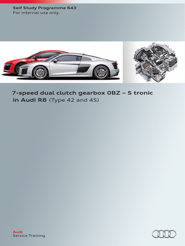 SSP 643 7 Speed Dual Clutch Gearbox 0BZ – S Tronic in Audi R8 Type 42 ...