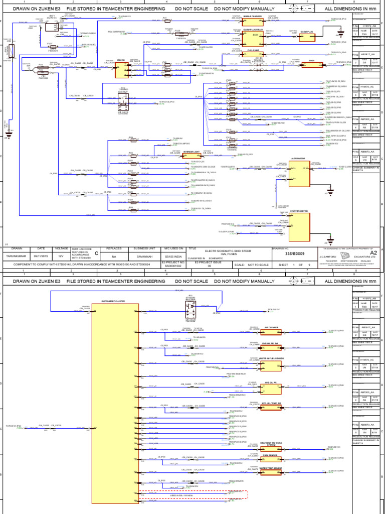 Drawn On Zuken E3 File Stored in Teamcenter Engineering Do Not Scale Do ...