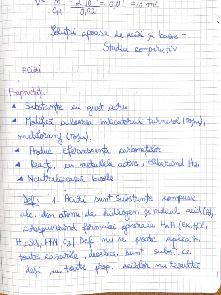 Acizi Și Baze | PDF