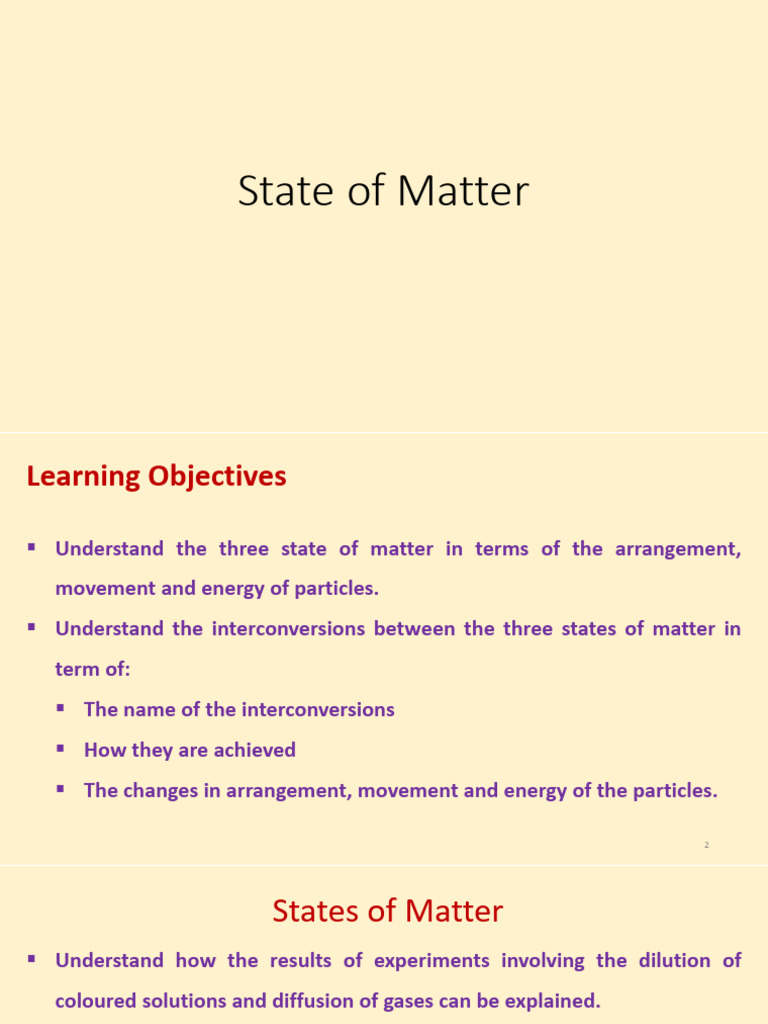 Unit 1 Part 1_State of Matter_(revised) | PDF | Solubility | Liquids