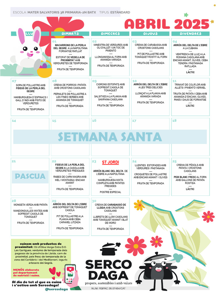 Menu Sano 4 250326120945 | PDF