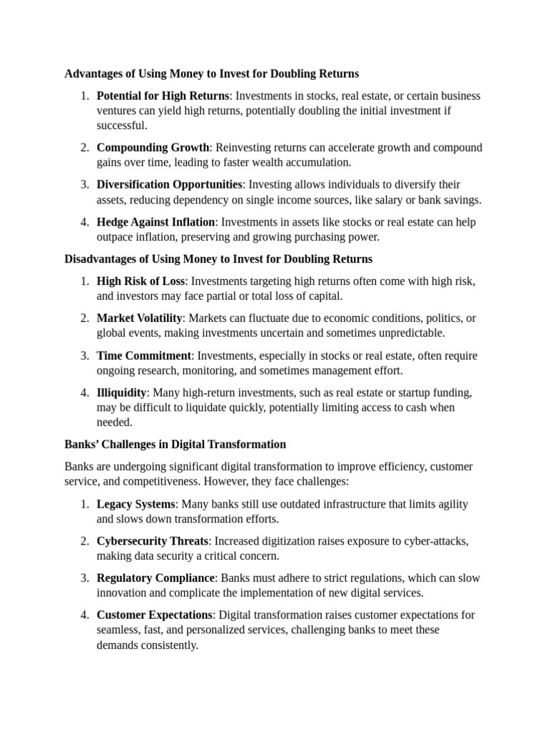 Advantages-Disadvantages-Challenges | PDF