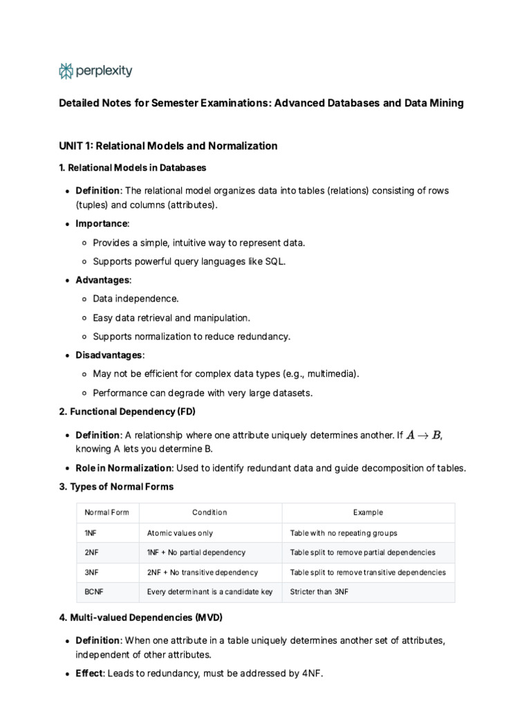 Detailed Notes For Semester Examinations - Advanced | PDF | Cluster ...