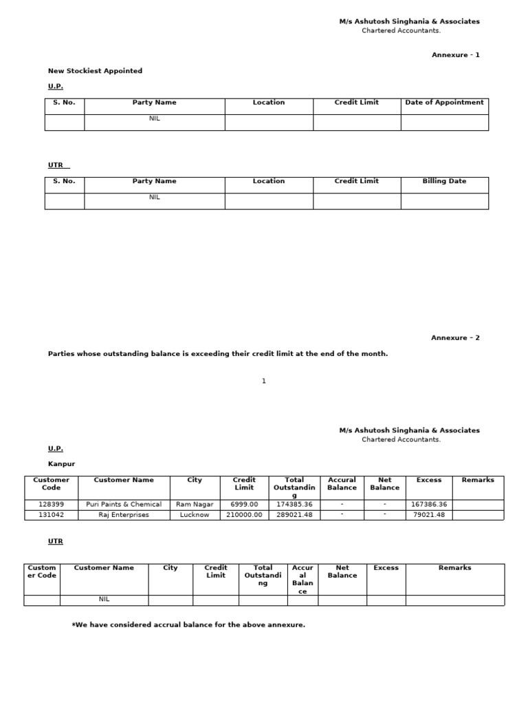 Annexure Stock Audit March 2013 | PDF