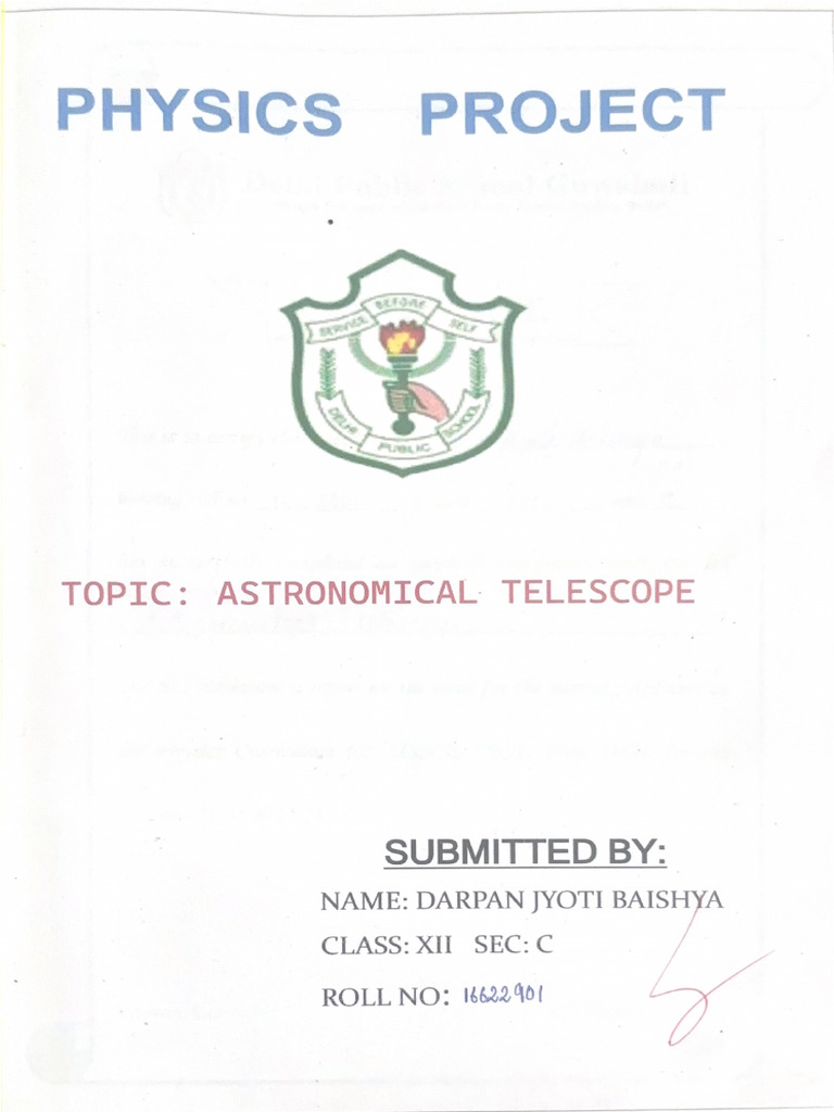 Astronomical Telescope | PDF