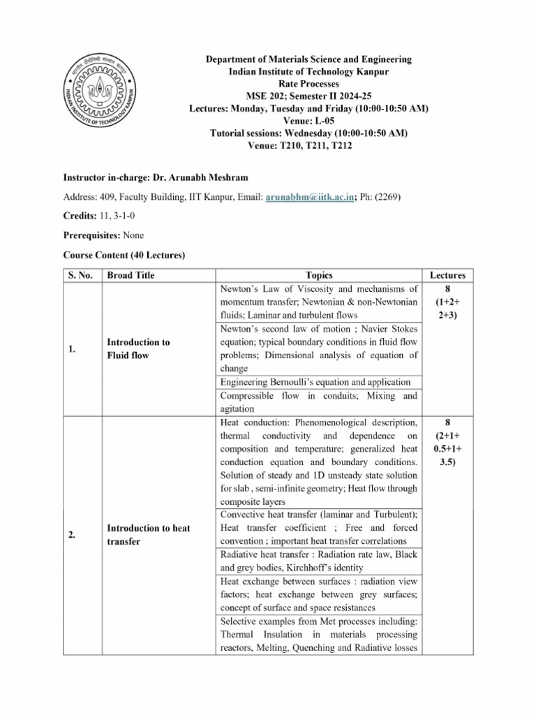 Mse202 FCH | PDF | Diffusion | Mass Transfer