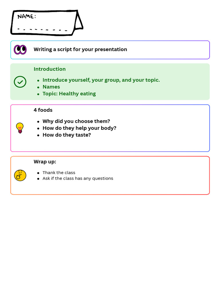 Grade 3 Project Template | PDF
