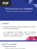 General Psychology Chapter 3 | PDF | Classical Conditioning | Reinforcement