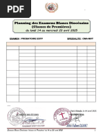 Convocation Bac Blanc Janvier 2026 | PDF