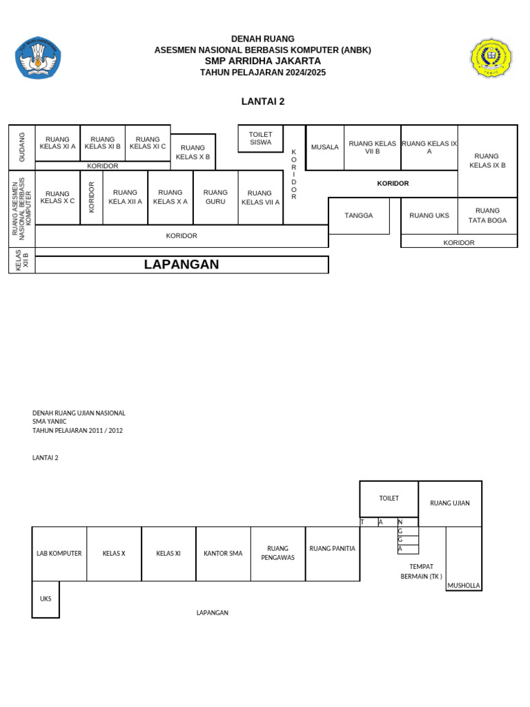 Denah Lantai Dua Anbk | PDF