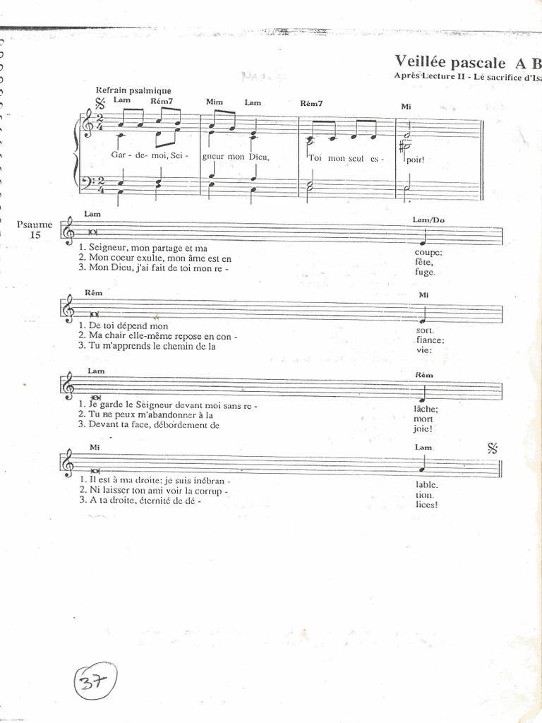 Veillée Pascale ABC - Lecture 2 | PDF