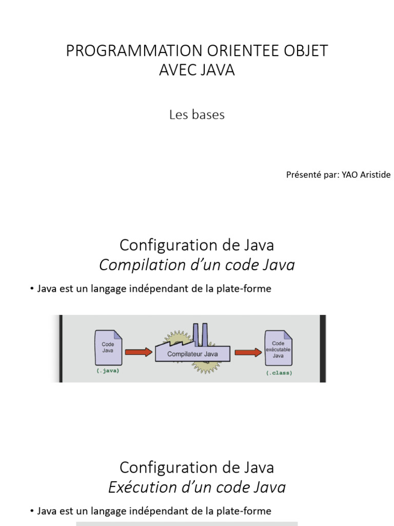 Bases de la programmation Java | PDF | Java (Langage de programmation ...