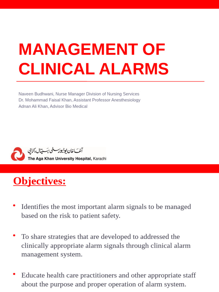 Clinical Alarm Management Strategies | PDF | Monitoring (Medicine ...