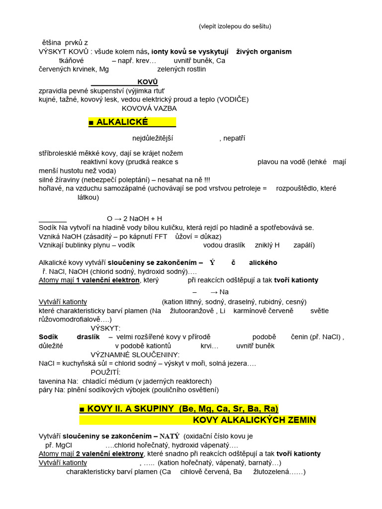 T - KOVY - Zápis 2021 | PDF