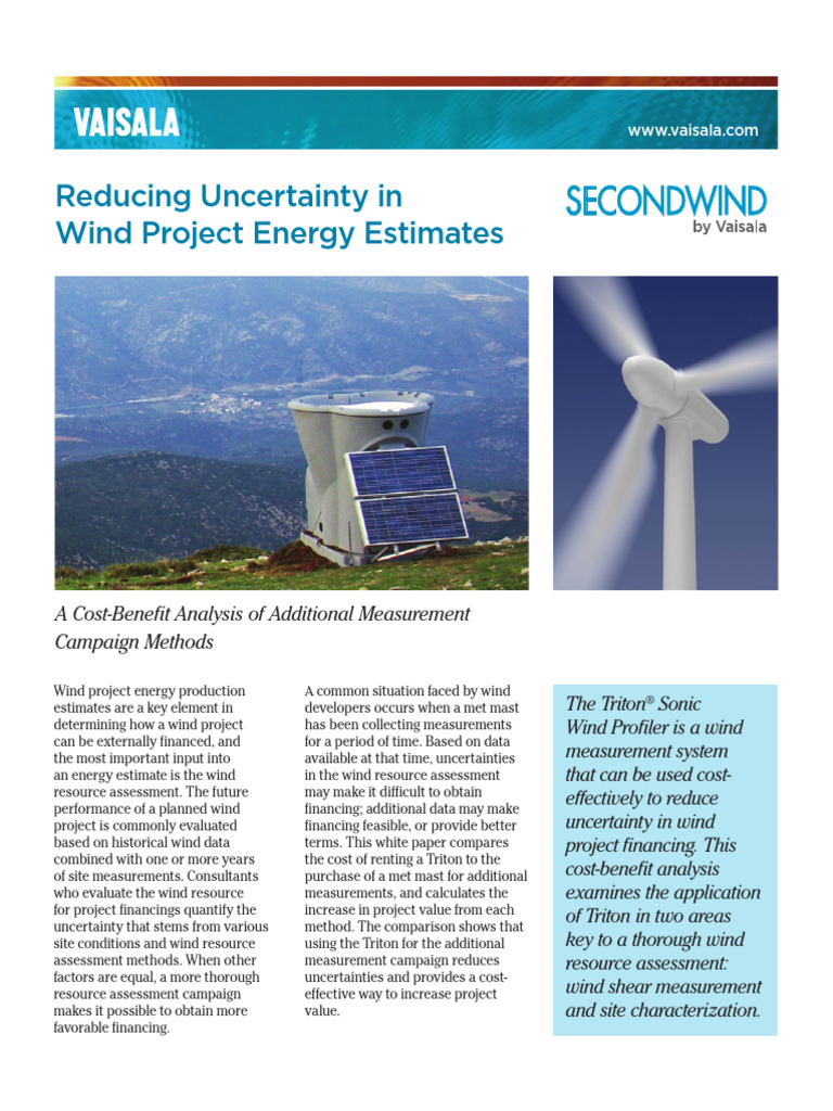 Wind Project Uncertainty | PDF | Wound | Uncertainty