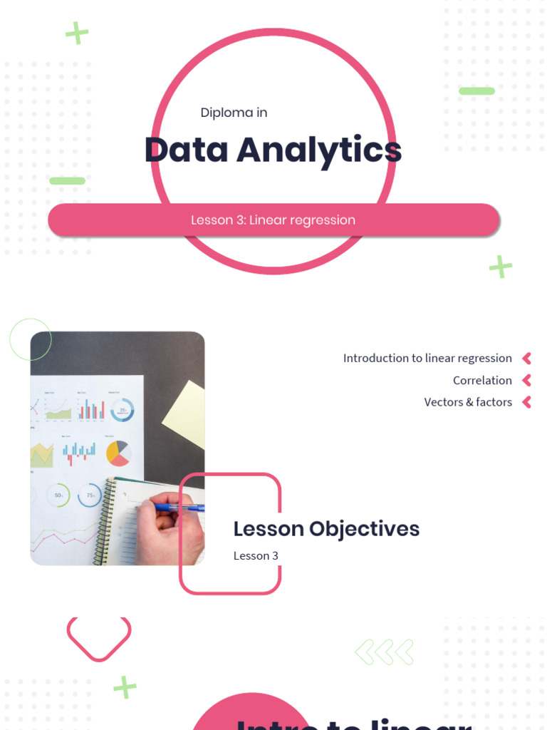 Data Analytics Lesson 11 Slides | PDF | Regression Analysis | Linear Regression
