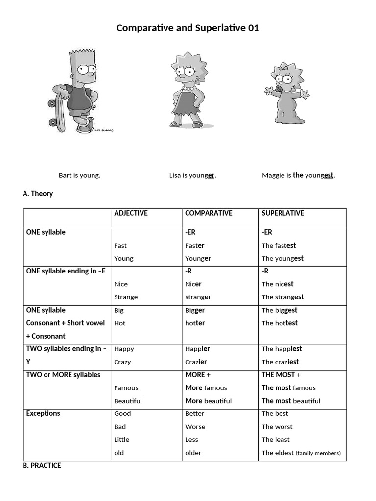 Comparative and Superlative 01 | PDF