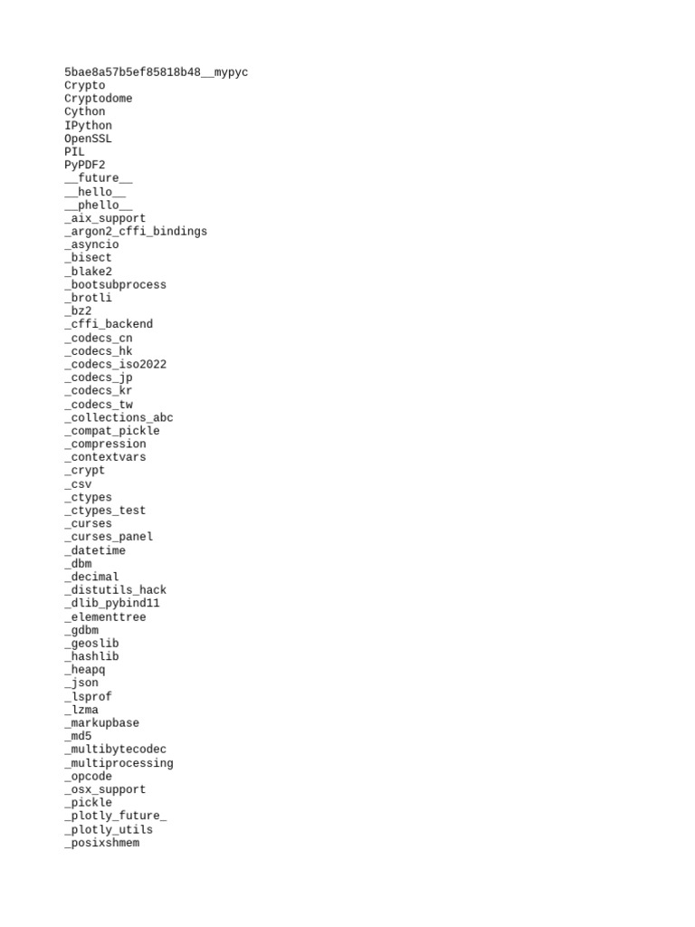 Char Gpy: Python Libraries Overview | PDF | Computer File Formats ...