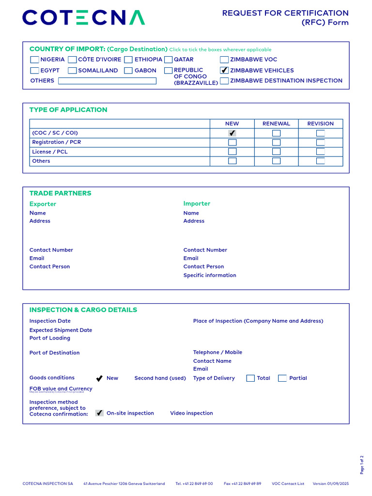 Masende Kuziva Michael RFC Form | PDF