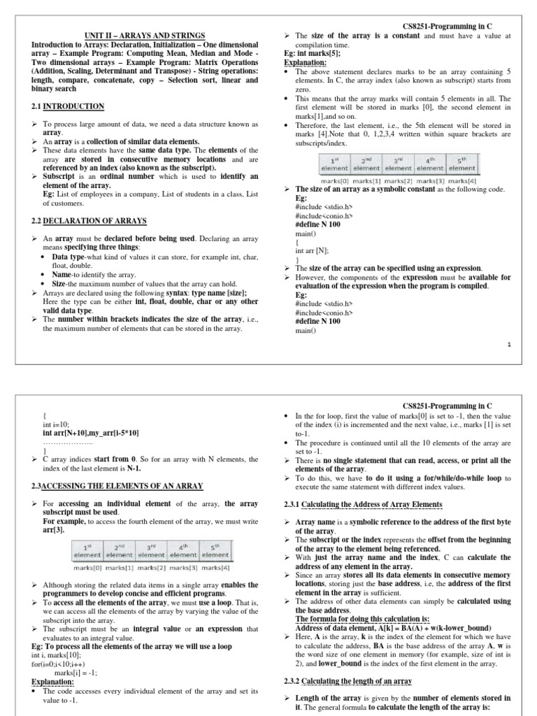 Unit 2 C | PDF | Computer Engineering | Algorithms And Data Structures