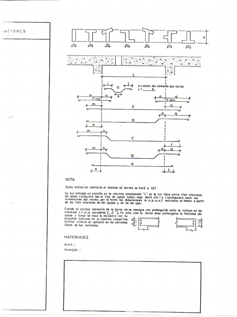 Despiezo de Vigas Norma Unit 5 90 | PDF