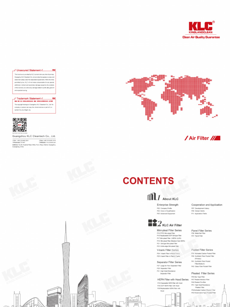 KLC Air Filter Catalogue | PDF