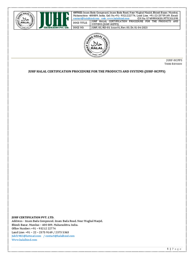 Juhf HCPPS | PDF | Slaughterhouse | Meat