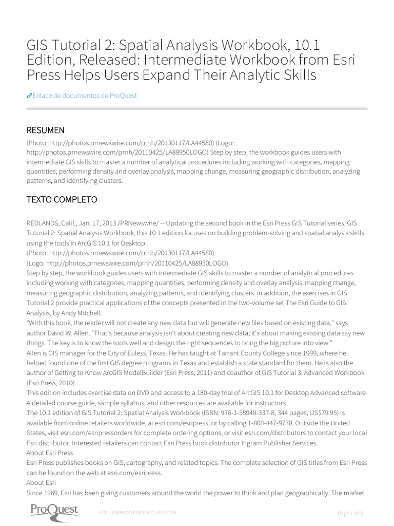 ProQuestDocuments-2025-04-24 | PDF | Esri | Geographic Information System