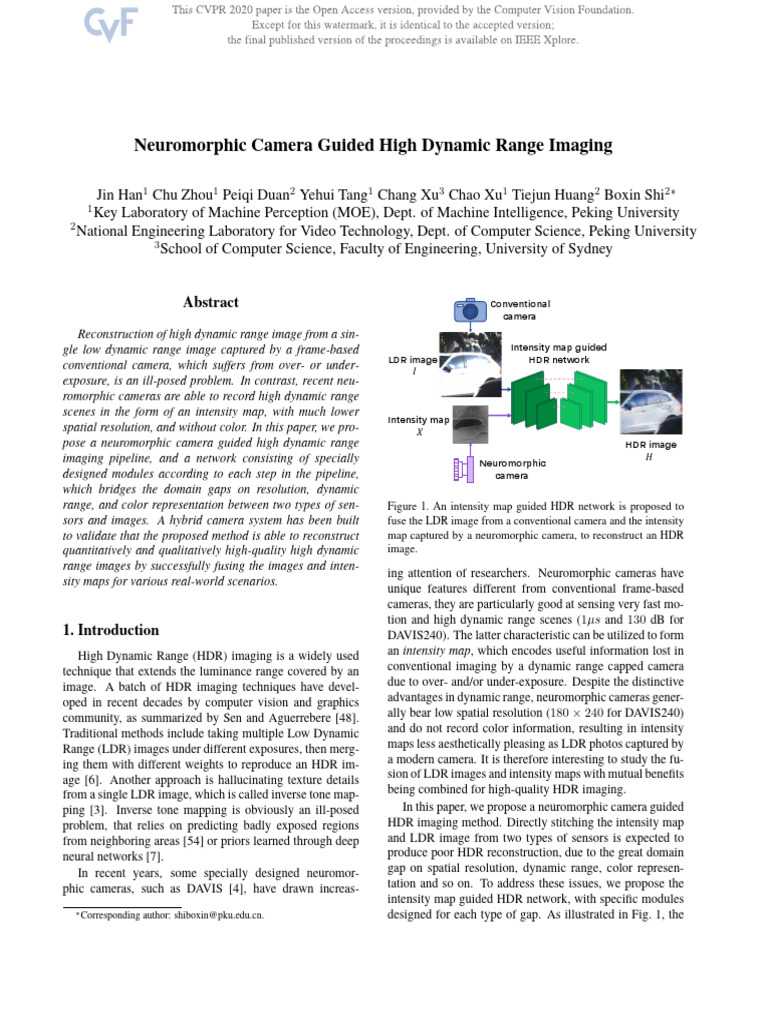 Han_Neuromorphic_Camera_Guided_High_Dynamic_Range_Imaging_CVPR_2020_paper | PDF | Imaging ...