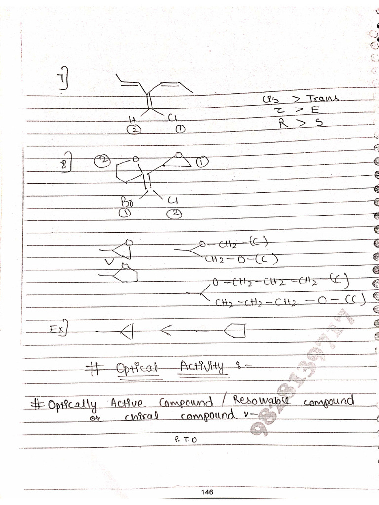 Optical Isomerism Notes | PDF